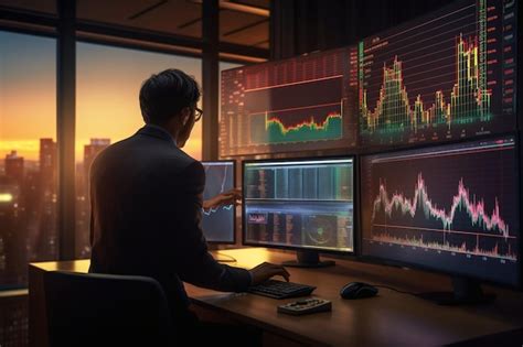 Premium Photo A Financial Analyst Examining Charts And Graphs