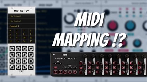 Vcv Rack Midi Map Midi Learn And Midi To Cv Tutorial Youtube