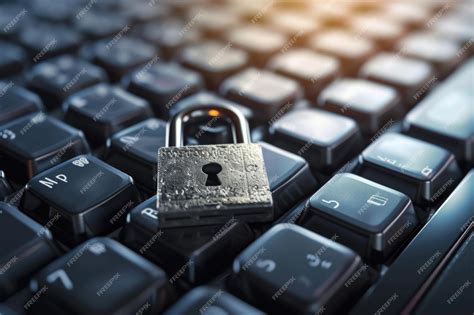 Premium Photo Unlock Security Lock On Computer Keyboard Computer