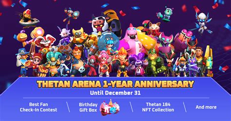 Thetan Arenas Birthday Kicks Off With Prizes And Nft Collection