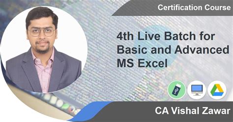 4th Live Batch For Basic And Advanced Ms Excel