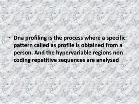 Forensic Dna Profiling Pptx