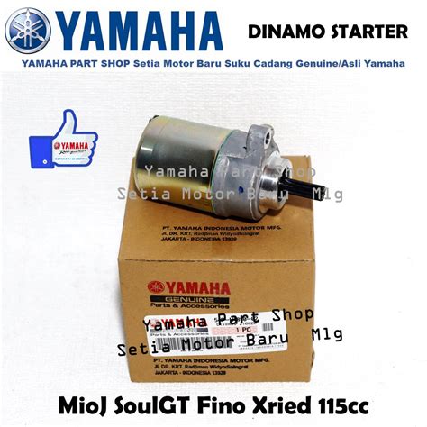 Dinamo Stater Starter Motor Assy Fino MioJ MioGT SoulGT Xride Asli Yamaha Lazada Indonesia