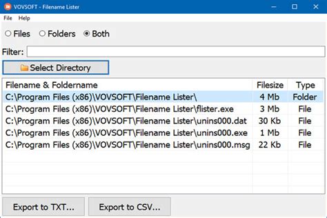 دانلود نرم افزار Vovsoft Filename Lister V5 0 0 مدیریت فایل دانلود فارسی
