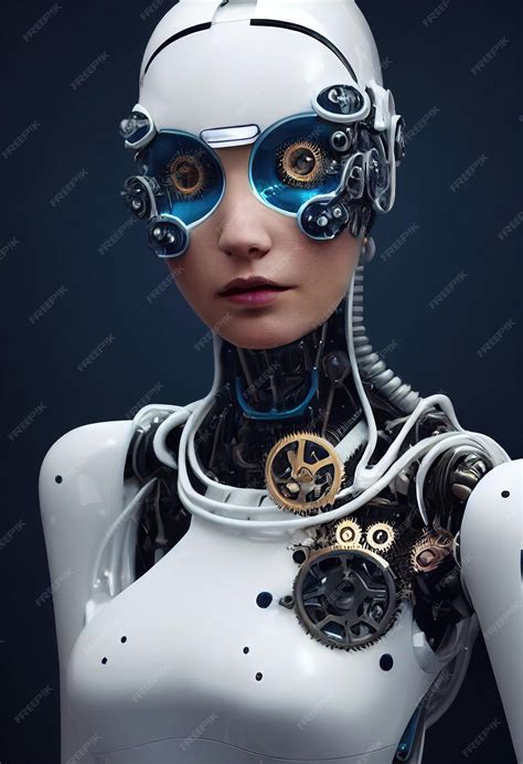 Premium Photo Portrait Of A Futuristic Robot An Artistic Abstract