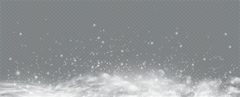 現実的な雪が降る。クリスマスの背景。透明な背景に分離されました。 プレミアムベクター