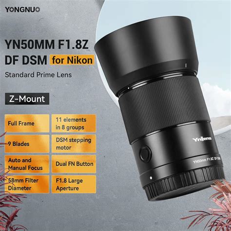 Yongnuo Yn50mm F1 8z Df Dsm Lente 1 969 In Full Frame Af Mf F1 8 Gran