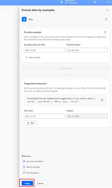Format Data By Examples In A Flow Preview Power Automate D365 Demystified