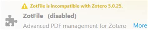 Zotfile Incompatible With Zotero Issue Jlegewie Zotfile