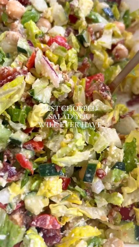The Best Chopped Salad Ever With Chicken Bacon And Avocado