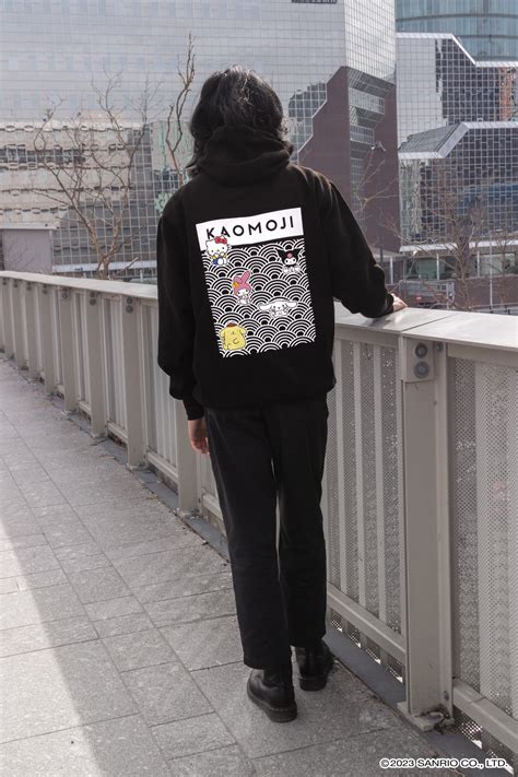 Hello Kitty And Friends • Hoodie Black Kaomoji ® Official