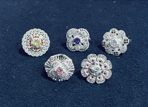 62 Colourful Silver Cocktail Ring At ₹ 54gram In Rajkot Id
