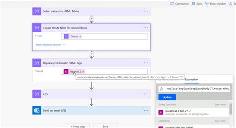 How To Replace HTML Tags When Within Automated Email And Display Content Properly Power
