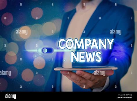 Handwriting Text Company News Conceptual Photo Latest Information And Happening On A Business