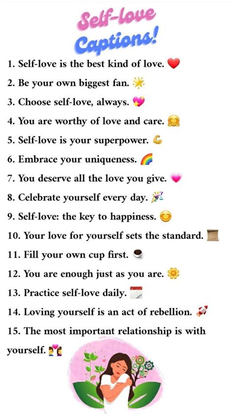 Self Love Captions Good Instagram Captions Clever Captions For