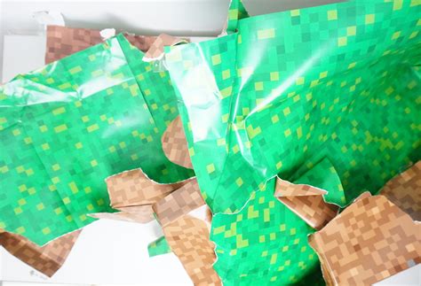 The Unwrapping Aftermath Minecraft Wrapping Paper Minecraft
