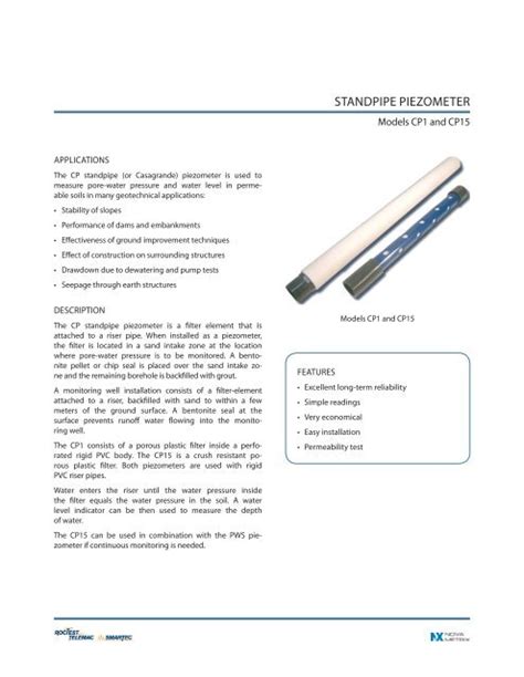 Standpipe Piezometer