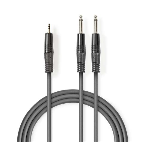 Nedis Câble Audio Stéréo xJack mm mâles vers Jack mm mâle Leroy Merlin