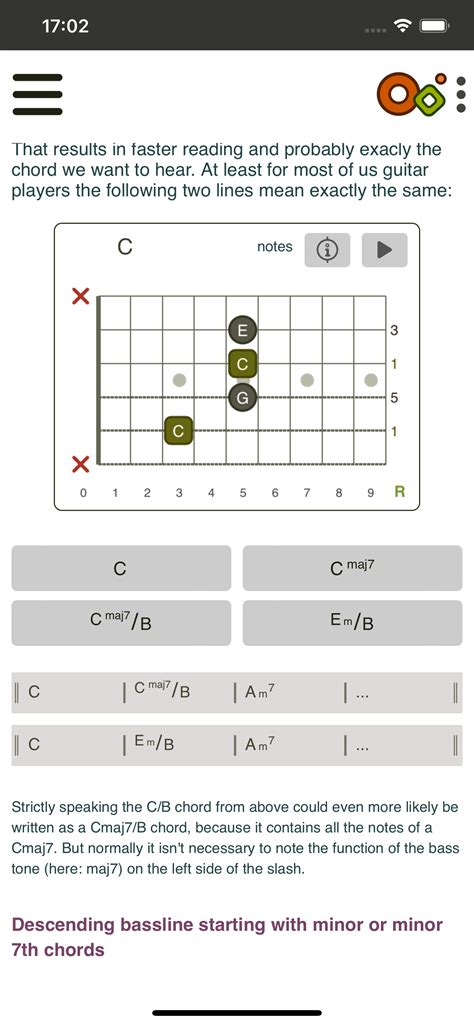 The Oolimo Guitar Chords Mobile App