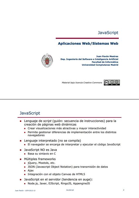 Pdf De Programación Javascript Aplicaciones Websistemas Web