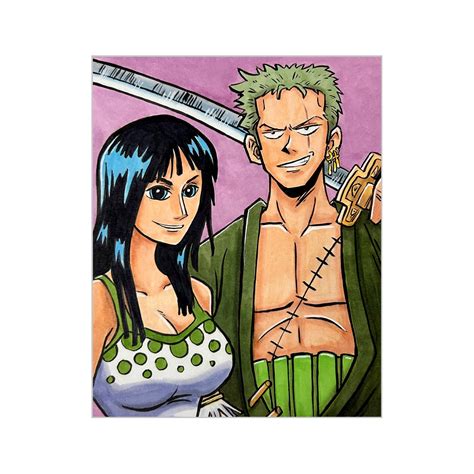 Nico Robin And Zoro One Piece Print — Spectral Void Comics And More