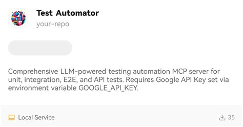 Test Automator Mcp Servers · Lobehub