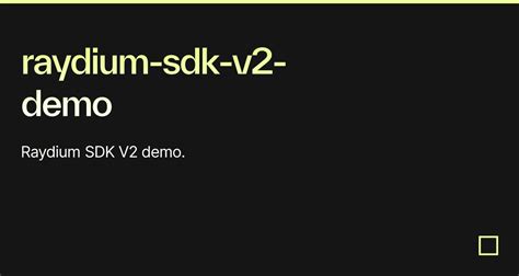 Raydium Ioraydium Sdk V2 Examples Codesandbox