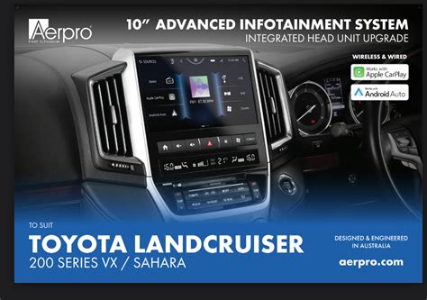 Toyota Landcruiser 200 Series Vx Sahara 10″ Infotainment Upgrade