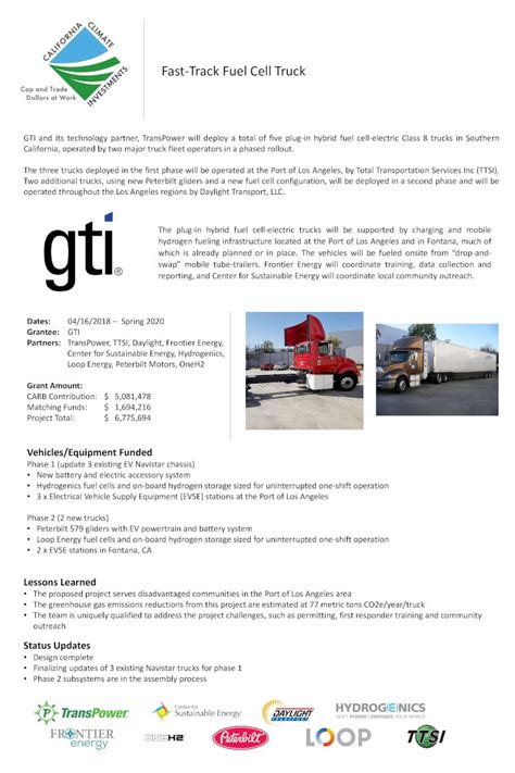 pdf fast track fuel cell truckfast track fuel cell truck the