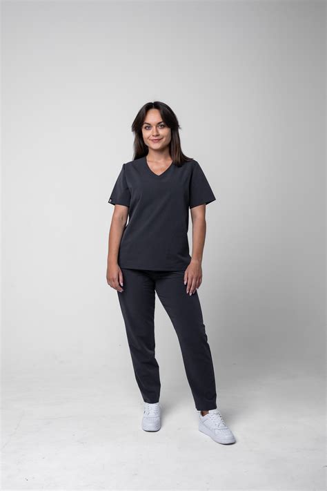 Scrubs Medyczny Damski Basic Graphite - Medwear