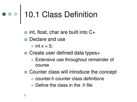 Ppt User Defined Classes Powerpoint Presentation Free Download Id