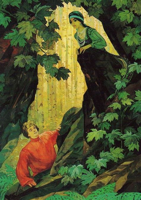 Сказы П.П. Бажова в иллюстрациях Назарука — | Fairytale illustration ...