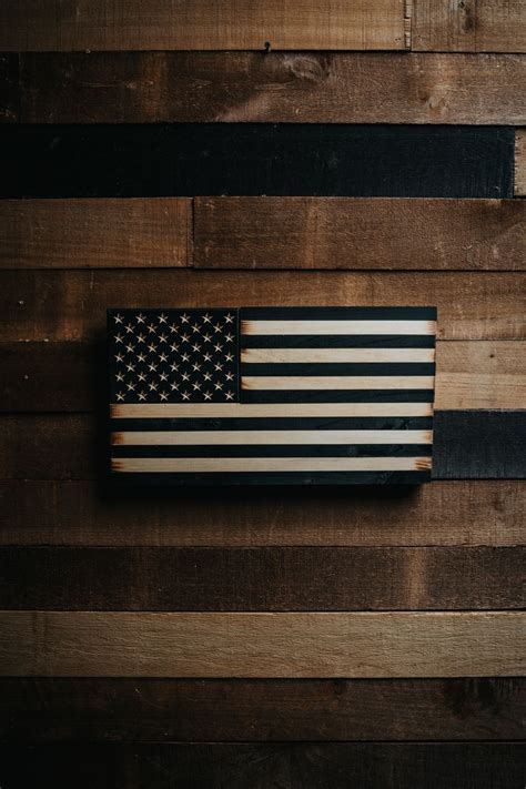 Flags Of Valor Subdued American Flag Wood Wall Sign Nine Line Apparel