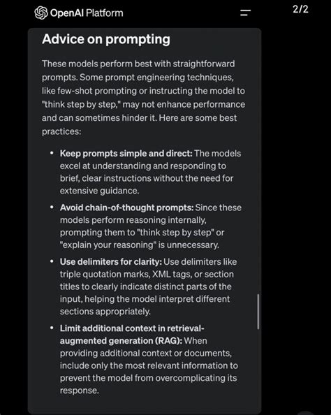 luke w on linkedin openai prompting guidelines for their new o1 model