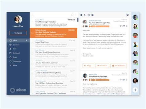 Unison Mail App Desktop Inbox UI By Spencer Albright On Dribbble