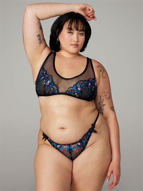 Wallflower Bralette In Black Blue Multi SAVAGE X FENTY Netherlands