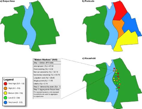Vulnerability Calculation At The Three Levels Of Spatial Aggregation