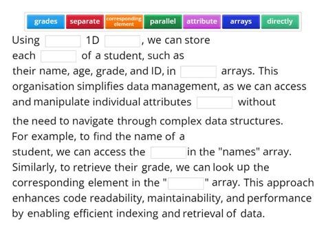Sdd Implementation Data Structures Parallel Arrays Missing Word
