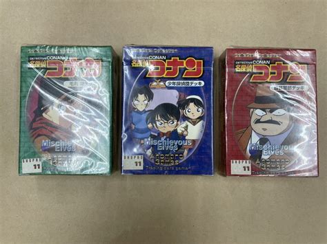 【やや傷や汚れあり】名探偵コナン トレーディングカードゲーム 毛利蘭デッキ 少年探偵団デッキ 目暮警部デッキ 3種セットの落札情報詳細