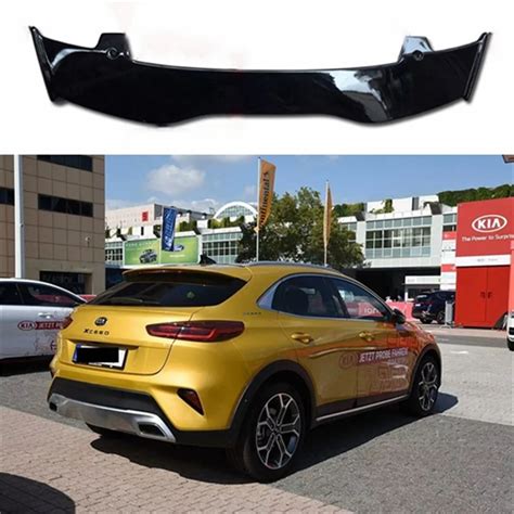 Use For Kia Xceed 2019 Spoiler Abs Plastic Carbon Fiber Look Hatchback