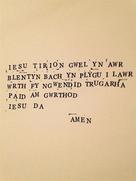 Welsh Prints Iesu Tirion Celtic Words