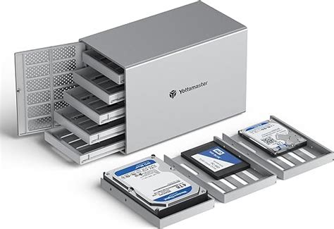 Amazon Yottamaster 5 Bay RAID Hard Drive Enclosure Aluminum USB C