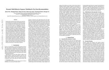 Dynamic Multi Behavior Sequence Modeling For Next Item Recommendation