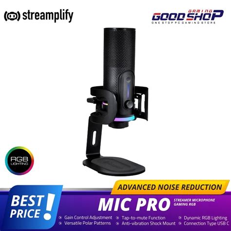 Jual Streamplify Mic Pro Streamer Microphone Gaming Rgb Microphone