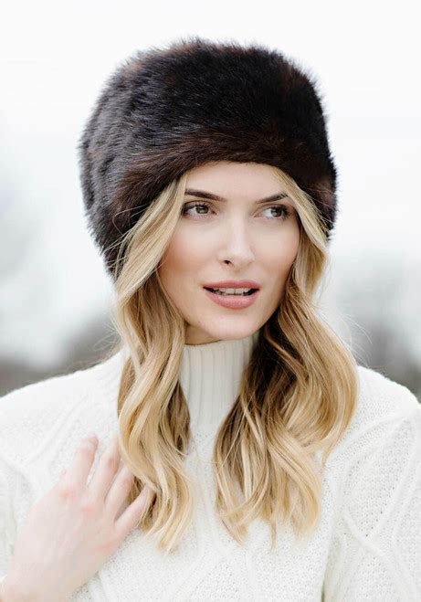 Russian Sable Faux Fur Russian Hat Womens Faux Fur Hats