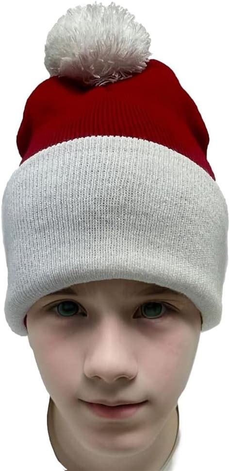 Couver Unisex 12 Inch Knit Acrylic Warm Winter Beanie Hat With Pom Pom