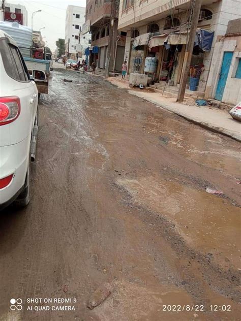 بالصور طفح مياه الصرف الصحي في المنصورة