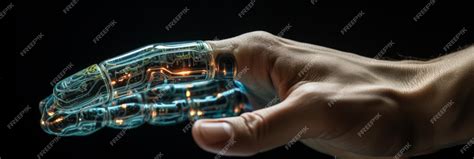 Premium Ai Image Futuristic Ai Robotic Hand And Humanlike Robot