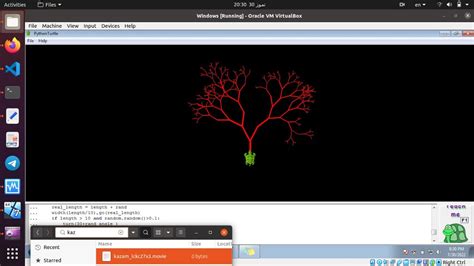 python turtle recursion tree random رسم أشجار باستخدام العودية YouTube