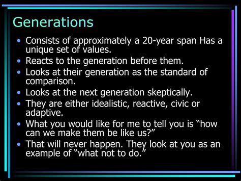 Ppt Managing Multiple Generations In The Work Force Powerpoint